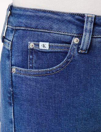 Calvin Klein Jeans Calvin Klein Damen Jeans Hose High Rise Skinny Fit, Blau (Denim Medium), 30W/30L