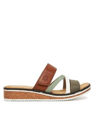 Rieker Pantoletten V3652-91 Braun