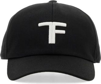 Tom Ford unisex, Accessoires, Noir, Taille: M Brushed Cotton Cap