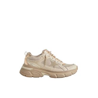 Golden Goose Homme, Chaussures, Beige, Taille: 37 EU Baskets en Cuir Lightstar Net