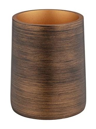 WENKO Zahnputzbecher Palena, Becher zum Aufbewahren von Zahnputzutensilien oder Kosmetikzubeh&ouml;r aus dem hochwertigem Kunststoff Polyresin in elegantem Desig