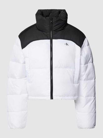 Calvin Klein Jeans Cropped Steppjacke mit Label-Detail