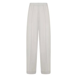 Fabiana Filippi Femme, Pantalons, Blanc, Taille: 40 FR Pantalon Large Taille Haute