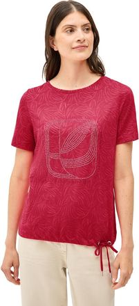 Cecil Damen B323517 T-Shirt mit Schmucksteinen, Glazed Apple Red, XXL