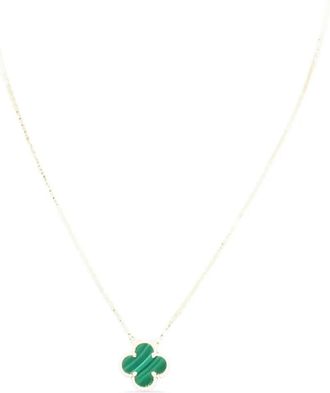Van Cleef & Arpels collier Alhambra en or 18ct à malachite (années 2010)