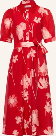Phase Eight Hemdblusenkleid Delphine Mit Spitze rot