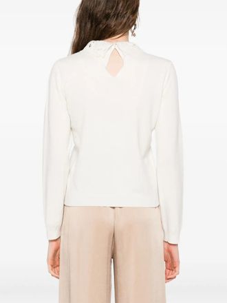 Fabiana Filippi Womens Lace-Trimmed Sweater Aw25 W
