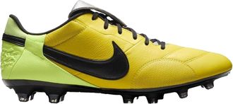 Nike Premier 3 Klassisch Fu&szlig;ballschuhe mit festem Boden f&uuml;r Herren, Leder (Volt Farbe/Schwarz)
