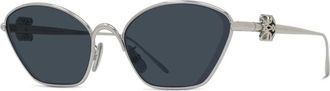 Loewe Lunettes de soleil oeil de chat Anagram - Femme - Accessoires - Gris - Taille: ONE Size
