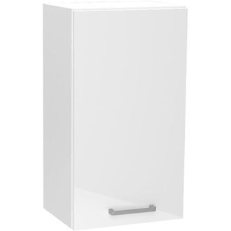 PEGANE Meuble haut de cuisine coloris blanc avec 1 porte - longueur 40 x profondeur 28 x hauteur 72 cm