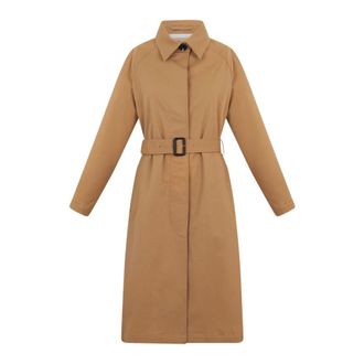 Twinset Femme, Manteaux, Brun, Taille: 44 FR Trench Nude Classique Fermeture Boutons