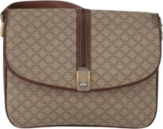 Celine Sac bandouli&egrave;re vintage macadam Pre-owned - Femme - Pre-owned - Beige - Taille: ONE Size