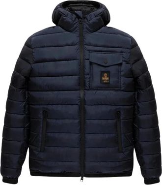 RefrigiWear Homme, Vestes, Bleu, Taille: XL Hooded Nylon Jacket