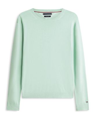 Tommy Hilfiger Leichter Strick-Pullover mit Lyocell und Logo-Stickerei in