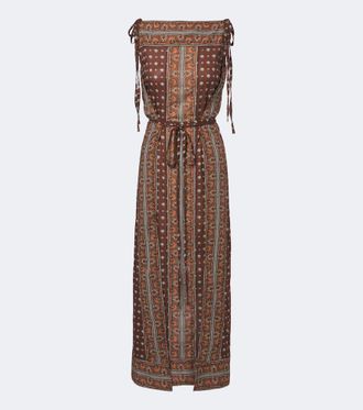 D&ocirc;en D&ocirc;en Bedrucktes Kleid Amarante aus Baumwoll-Voile