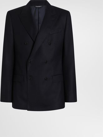 Dolce & Gabbana Jacke Martini Light Aus Wolle Mit Doppelter Knopfreihe - Mann Anz&uuml;ge Und Blazer Blau 48