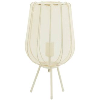 Light & Living Tischlampe - Plumeria - beige wei&szlig; - polyester - - Light&living