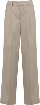 PESERICO Femme, Pantalons, Brun, Taille: 36 FR Wide Pantalons