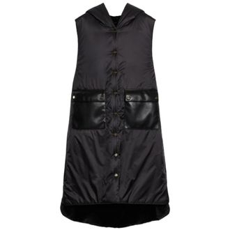 Max Mara Wendbare wasserabweisende Weste mit Kapuze - - Jackets - Damen - Schwarzk - S