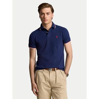 Polo Ralph Lauren Poloshirt Classics 710842621003 Dunkelblau Slim Fit