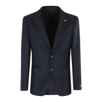 L.B.M. 1911 L.b.m. 1911, Homme, Vestes, Bleu, Taille: M Blazer Laine Cachemire