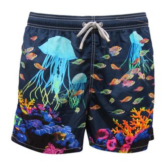 MC2 Saint Barth Homme, Maillots de bain, Multicolore, Taille: L Gustavia Placed Print Jellyfish Aquarium