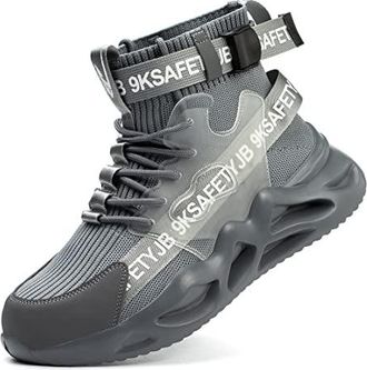 Pangolin Chaussures de S&eacute;curit&eacute; Hiver Femmes Hommes Chaussures de Travail Bottes de S&eacute;curit&eacute; Antid&eacute;rapantes Embouts en Acier Gris 37 EU