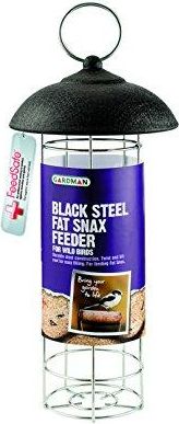 Gardman A01523 Schwarze Stahlfutter-Säule für Fat Snax