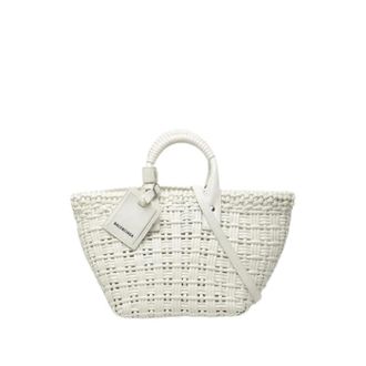 Balenciaga Pre-owned Woven Satchel - - Pre-owned - Damen - Wei&szlig; - ONE SIZE