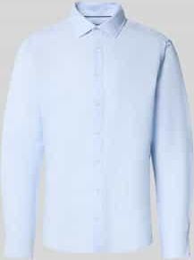 Jake*s Regular Fit Freizeithemd aus Leinen-Mix