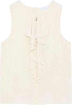 Patrizia Pepe Femme, Tops, Blanc, Taille: 36 FR Top