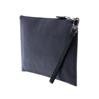Prada unisex, Pre-owned, Noir, Taille: ONE Size Pre-owned Pochette en cuir Saffiano