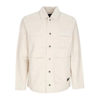 Vans Gestreifte Arbeitsjacke Leichte Jacke - - Jackets - Herren - Beige - XL