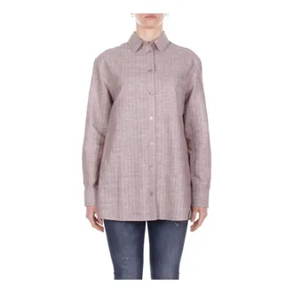 Max Mara Femme, Blouses et Chemises, Gris, Taille: 34 FR Chemises MM