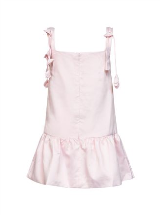 Self Portrait Womens Mini Dress Pink Taffeta Polyethylene
