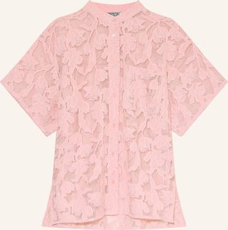 Essentiel Hemdbluse Hok Aus Lochspitze pink