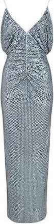 Self Portrait Robe longue mesh &agrave; strass
