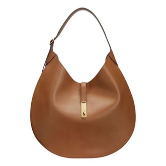 Polo Ralph Lauren Mittelbraune Schultertasche - - Bags - Damen - Braun - ONE SIZE