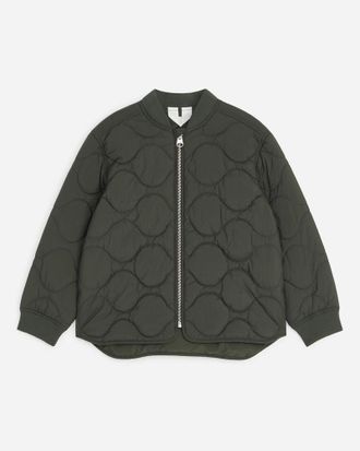 Arket Leichte Steppjacke -Gr&uuml;n