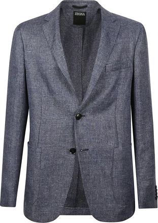 Ermenegildo Zegna Homme, Vestes, Bleu, Taille: 2XL Veste Formelle Tailoring Lux