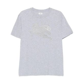 Etro T-Shirts - - Tops - Herren - Grau - M