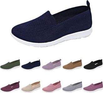 Generic Slip On Sneakers pour femme - Confortables et respirantes - Sandales orthop&eacute;diques douces et l&eacute;g&egrave;res - Antid&eacute;rapantes - Chaussures de sport Breeze - C