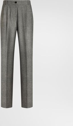 Dolce & Gabbana Hose Aus Flanell In Glencheck-optik - Frau Hosen Und Shorts Multicolor 40