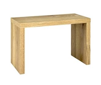 Haku Möbel table dappoint chêne, finition bois véritable, plateau nid dabeille - Dim.: L 60 cm x H 40 cm x P 30 cm, Style: Modern