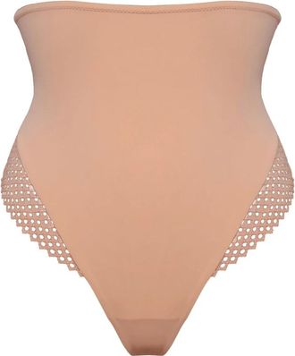 Wolford Culotte de contr&ocirc;le en r&eacute;sille romantique - Femme - Sous-v&ecirc;tements - Rose - Taille: 36 FR