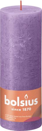 Bolsius 4 Pack Vibrant Violet (Purple) Rustikale Pillar Candles - 2.75 X 7.5 Zoll - Premium europäische Qualität - Natural Öko-freundliche Pflanzen-Based Wach