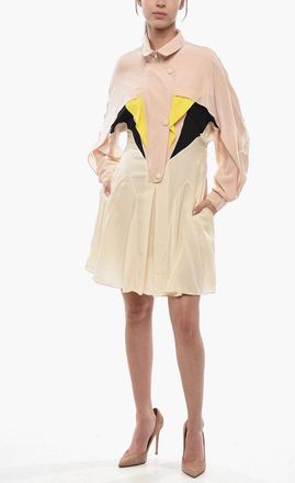 Stella McCartney Half-Zip Dress MARGOT with Contrast Details Stella McCartney