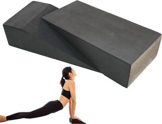 Generico Stabilit&auml;ts-Trainingsplattform f&uuml;r F&uuml;&szlig;e: geneigte Keile f&uuml;r Kniebeugen, wasserdichte EVA-Yoga-Bl&ouml;cke, multifunktionales Fitnesszubeh&ouml;r, Sportger&auml;te