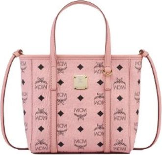 MCM Mcm, Femme, Sacs, Rose, Taille: ONE Size Toni Shopper Petit sac cabas