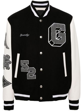 Givenchy veste bomber &agrave; design colour block - Noir